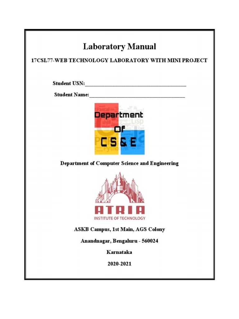 Web Tech Lab Guide | PDF | Html Element | Html