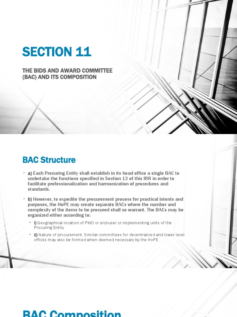 Bids and Awards Committee Structure | PDF | Quorum | U.S. Securities ...