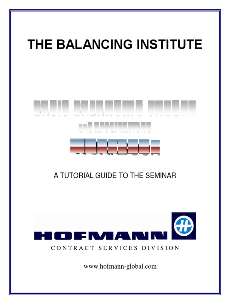 Balancing Theory 101 Version 2008 | Download Free PDF | Rotation Around A Fixed Axis | Resonance