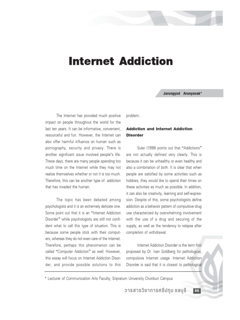 Internet Addiction | PDF | Substance Dependence | Internet