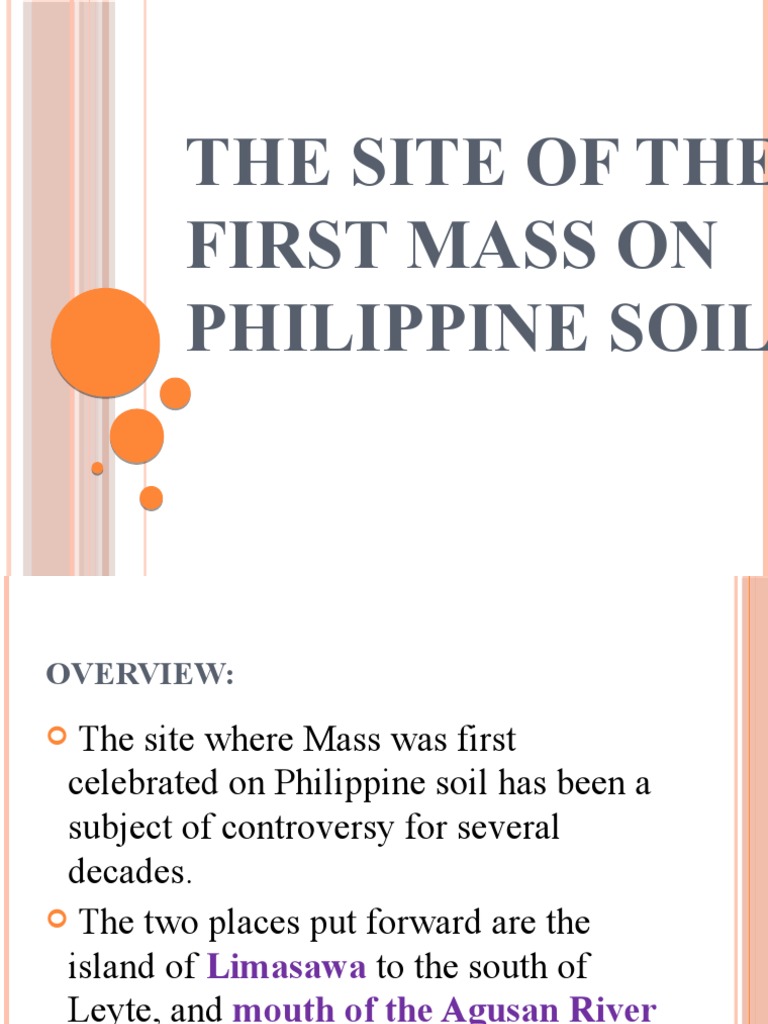 The Site of The First Mass On Philippine Soil | PDF | Philippines