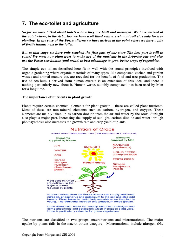 Eco-Toilets: Nutrient Recycling in Agriculture | PDF | Fertilizer | Soil