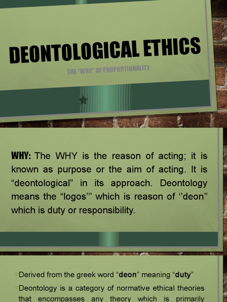 Deontological Ethics Dan | PDF | Ethical Theories | Philosophical Movements