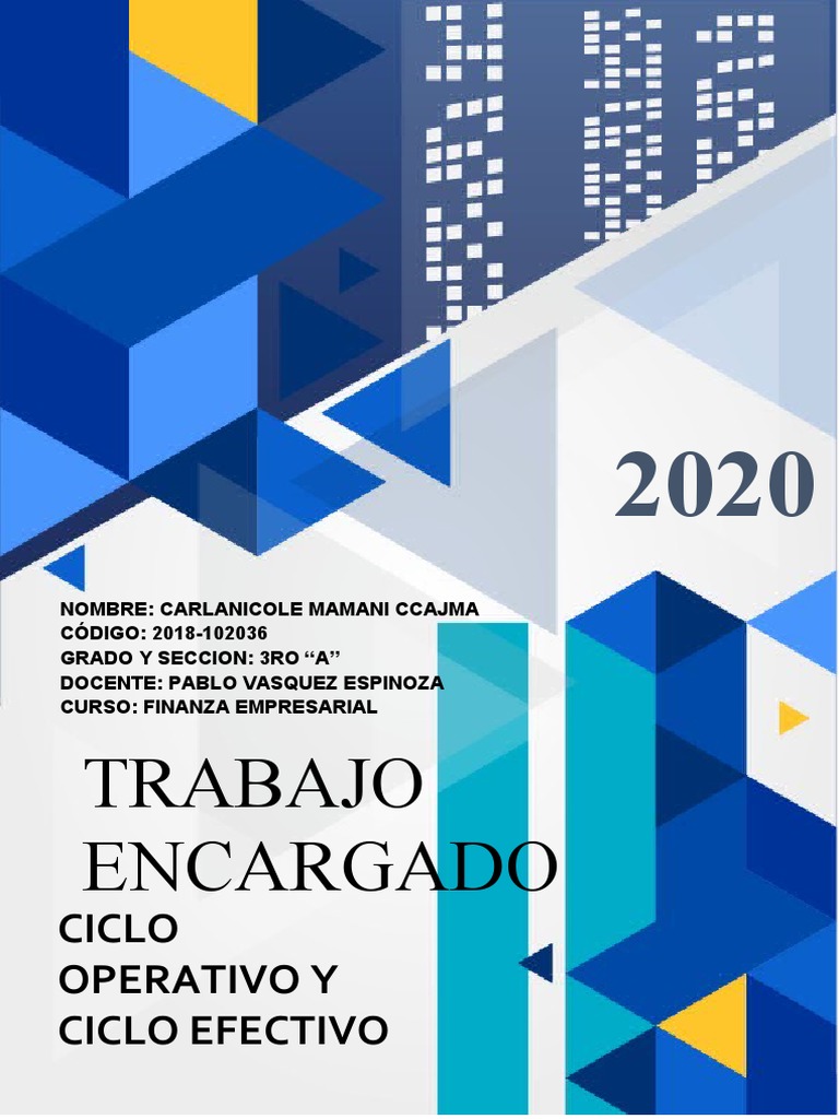 Fórmulas del Ciclo Operativo y Efectivo | PDF | Inventario | Business