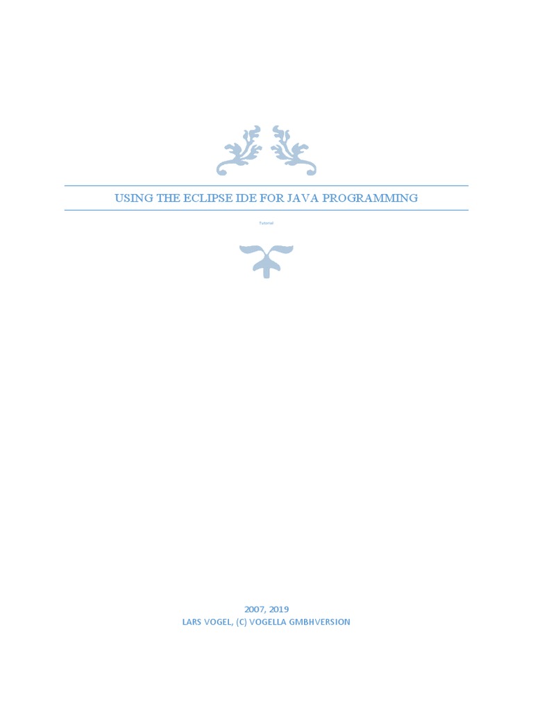 Using The Eclipse IDE For Java Programming | PDF | Eclipse (Software ...