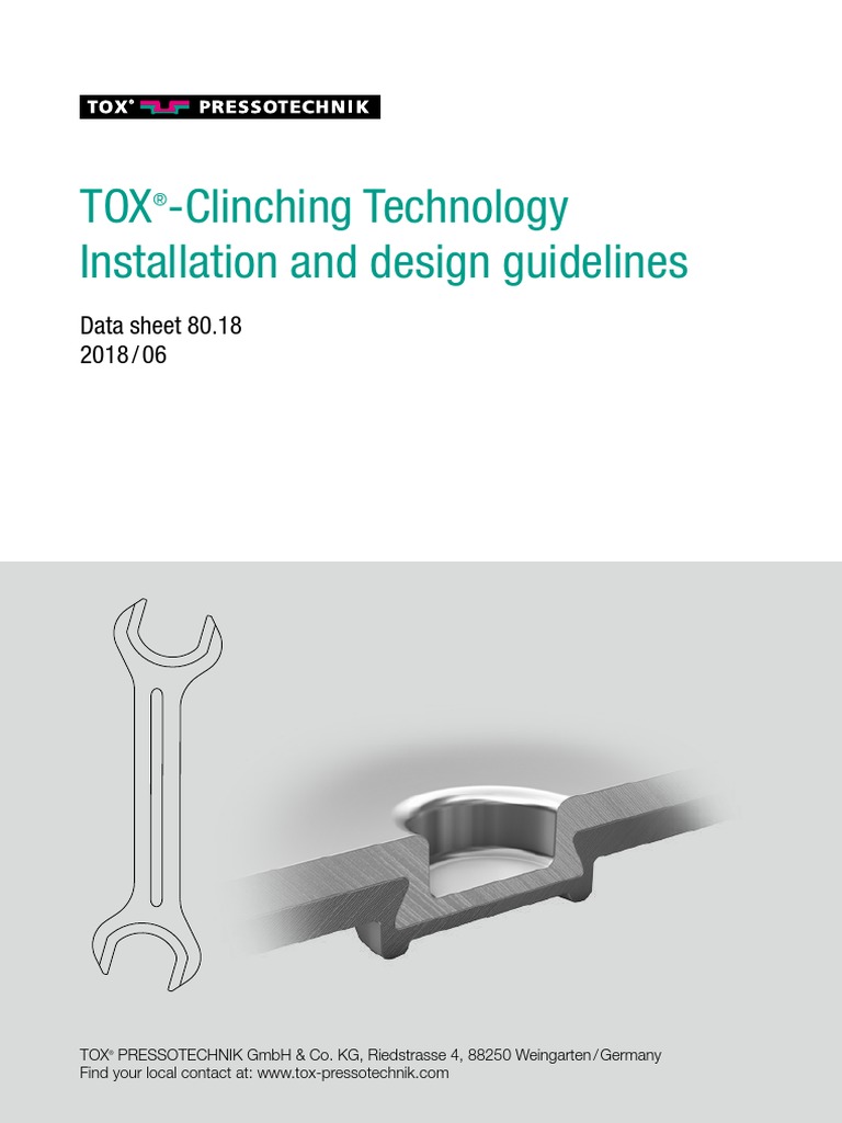 TOX - Clinching Technology Installation and Design Guidelines | PDF ...