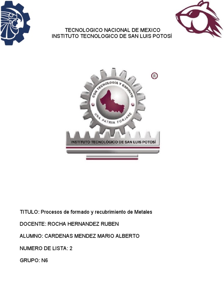 Procesos de Formado y Recubrimiento de Metales | PDF | Extrusión | Forjar