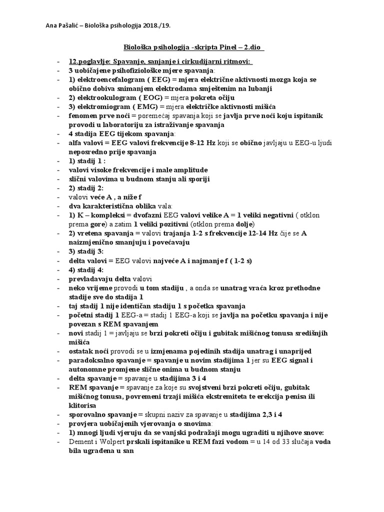 SKRIPTA (Pinel) - 2.dio | PDF