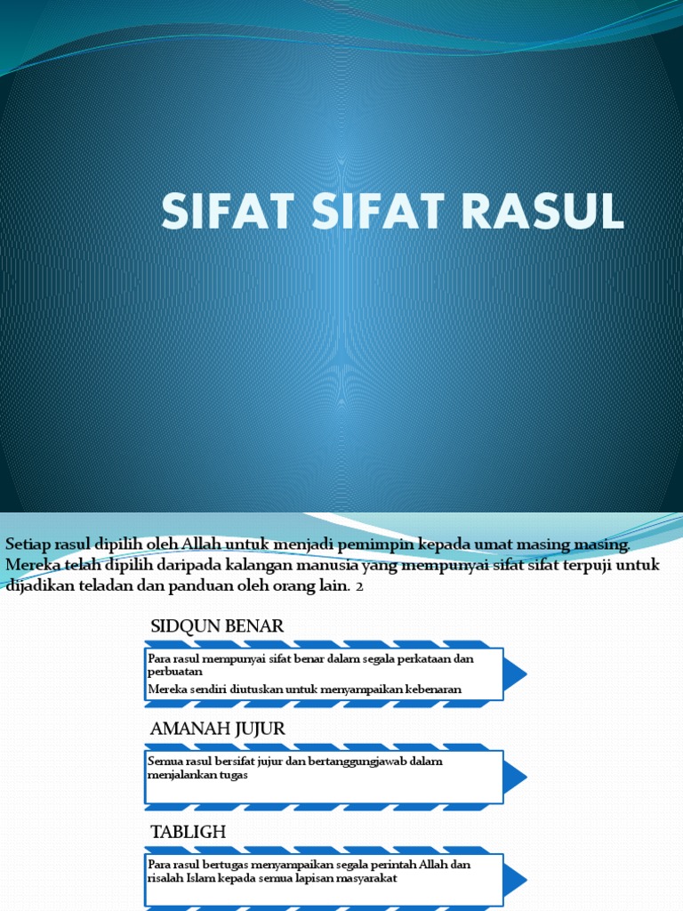Sifat Sifat Rasul | PDF