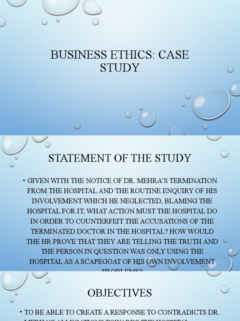 Business Ethics: Case Study | PDF | Swot Analysis | Applied Ethics