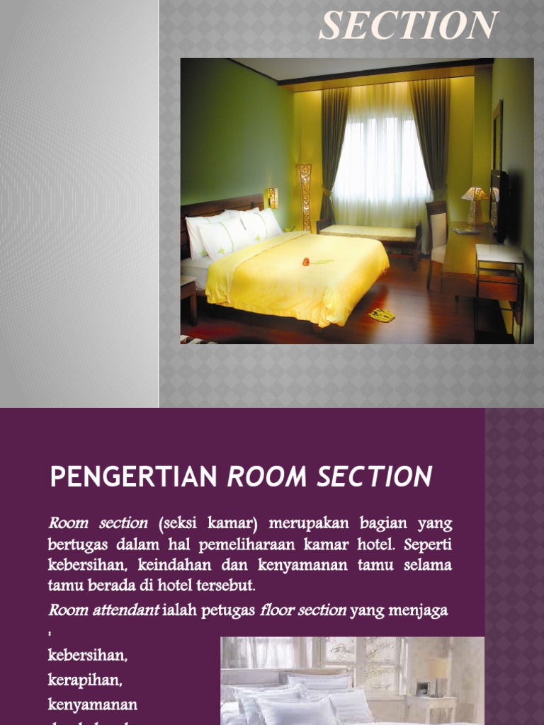 Pengertian dan Tugas Room Section | PDF