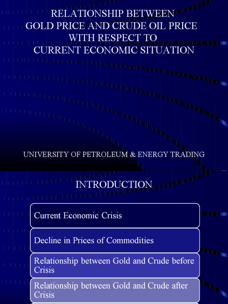 Gold and Crude Oil Price Correlation | PDF | Linear Regression ...