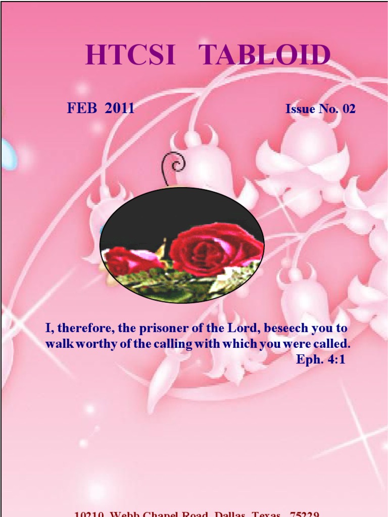 Tabloid Feb 2011 | PDF | Jesus | Religious Behaviour And Experience