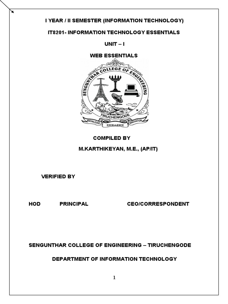 Ite Unit 1 | PDF | Application Server | Web Server