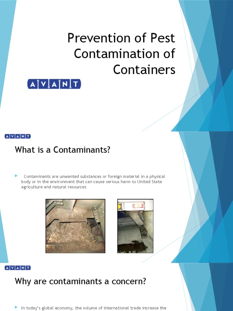 Prevention of Pest Contamination of Containers | PDF | Invasive Species ...