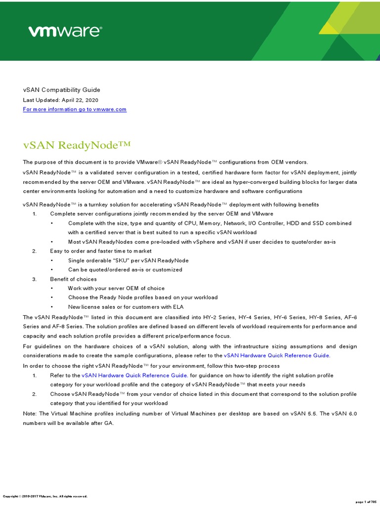VI Vsan RN Guide PDF | PDF | Solid State Drive | Network Interface ...
