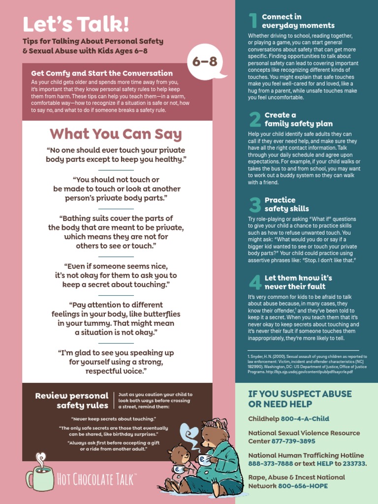 6 8 Sexual Abuse Prevention Conversation Guide | PDF | Sex Crimes | Rape