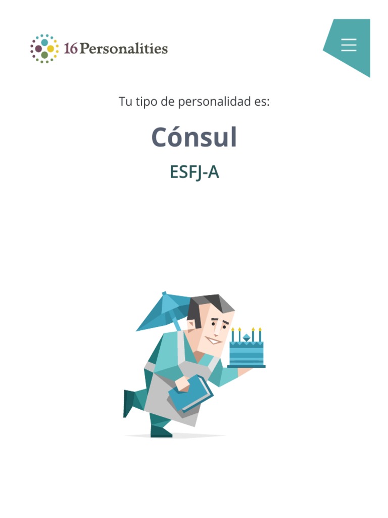 Personalidad "Cónsul" (ESFJ-A - ESFJ-T) - 16personalities | PDF ...