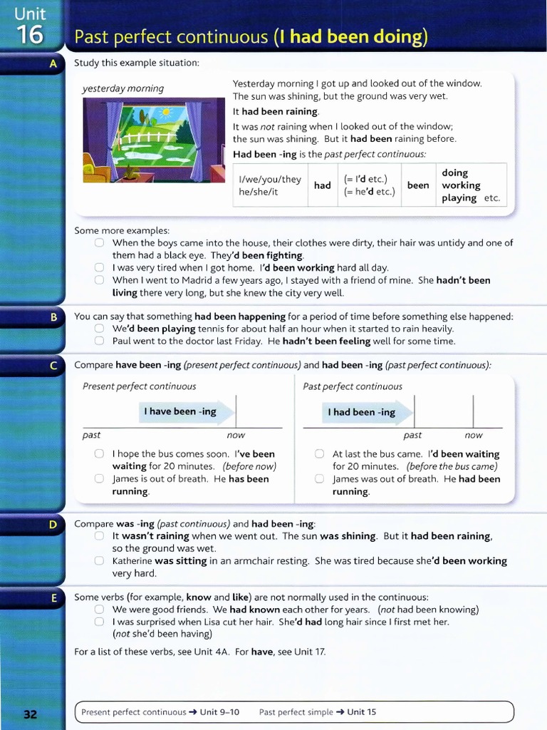 16 Past Perfect Continuous | PDF | Grammar | Language Mechanics