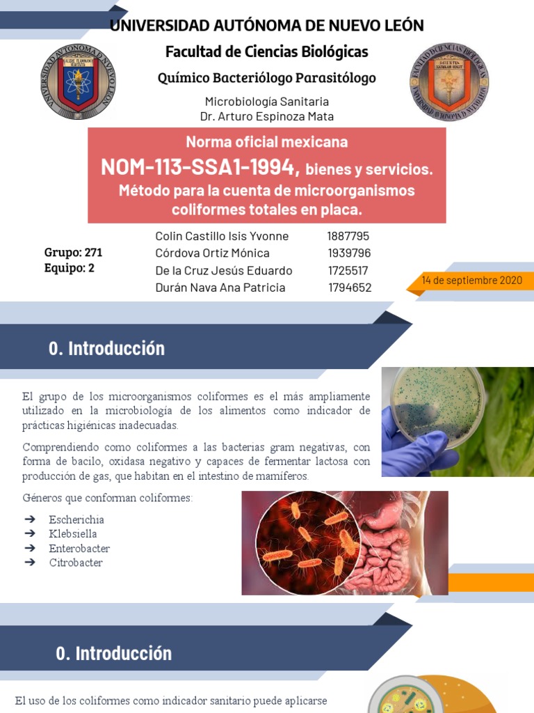Nom 113 Ssa1 1994 | Descargar gratis PDF | Microbiología | Química