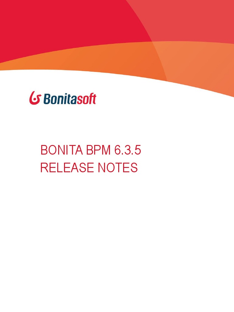 Bonita BPM 6.3.5 Release Notes | PDF | Business Process Management ...