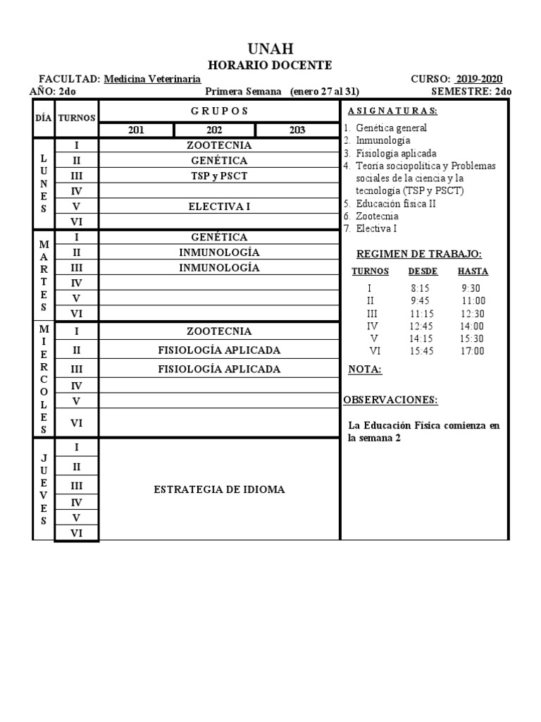 H2do 1ra Sem 3G | PDF