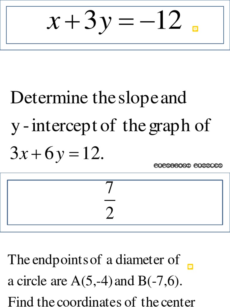 Linear Functions Review | PDF | Line (Geometry) | Slope
