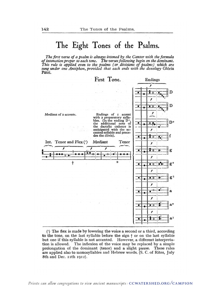 Real Psalm Tones | PDF
