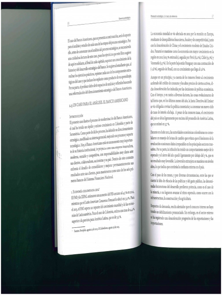 Caso Banco Americano PDF | PDF