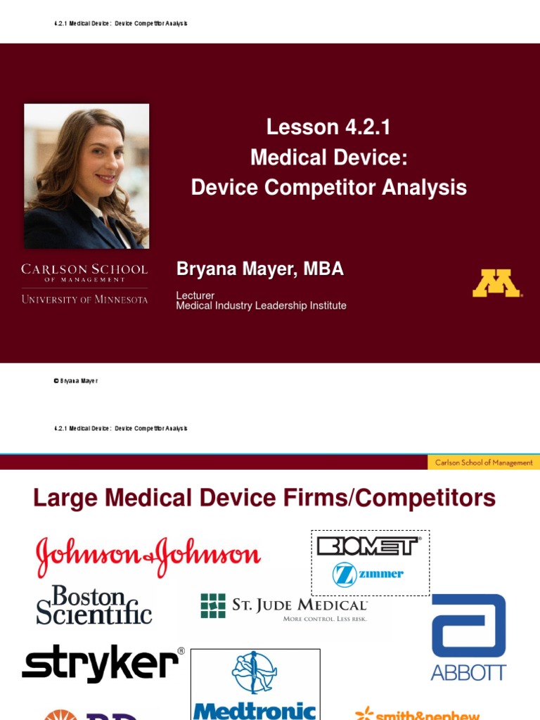 Medical DEvice Competitor Analysis PDF | PDF | Science | Science And ...