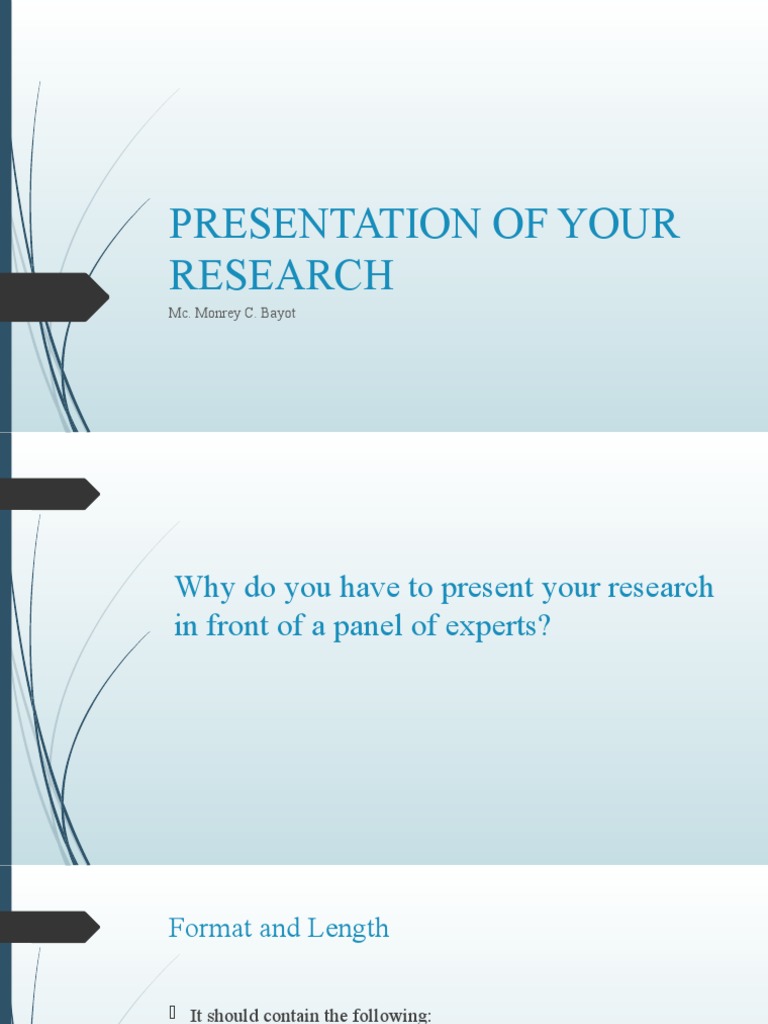 Preparing for Oral Defenses | PDF