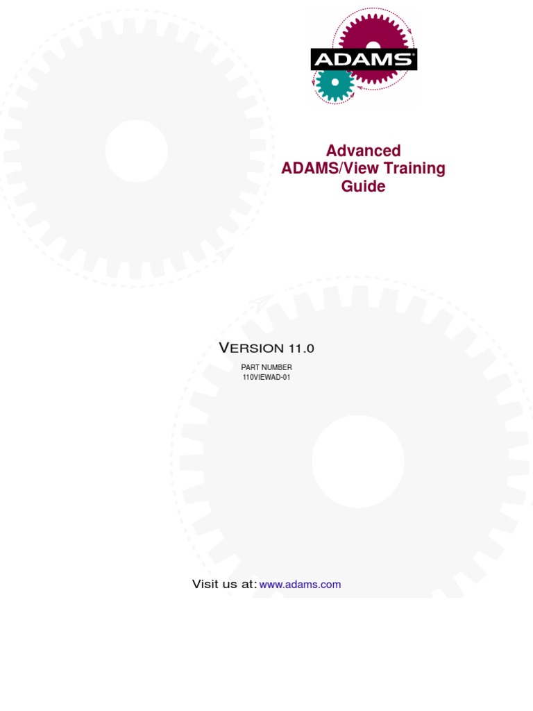 Advanced ADAMS-View Training | PDF | Mathematical Optimization | Matrix ...