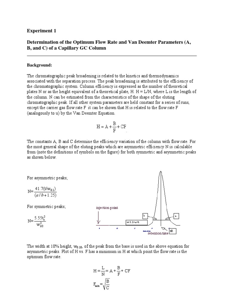 Determination of The Optimum Flow Rate Agilent | PDF | Gas ...