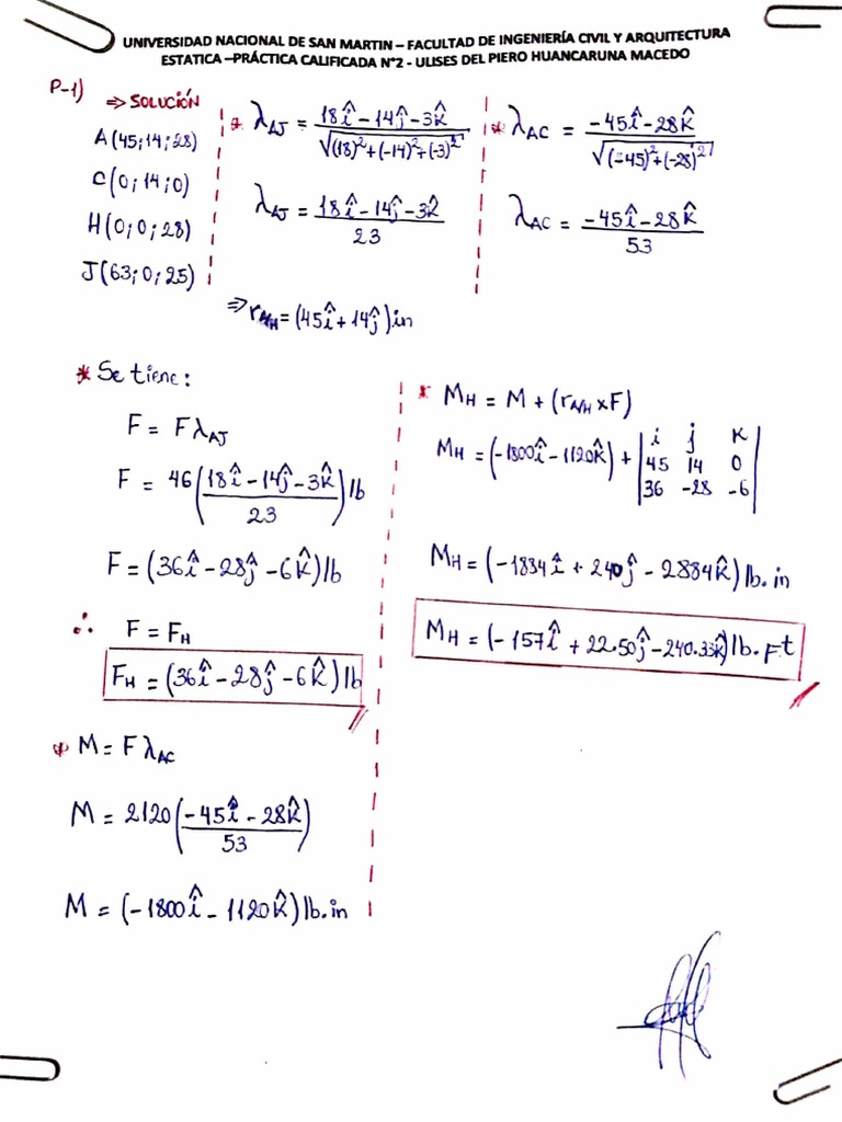 Ulises Del Piero Huancaruna Macedo - 2da Práctica Calificada PDF | PDF