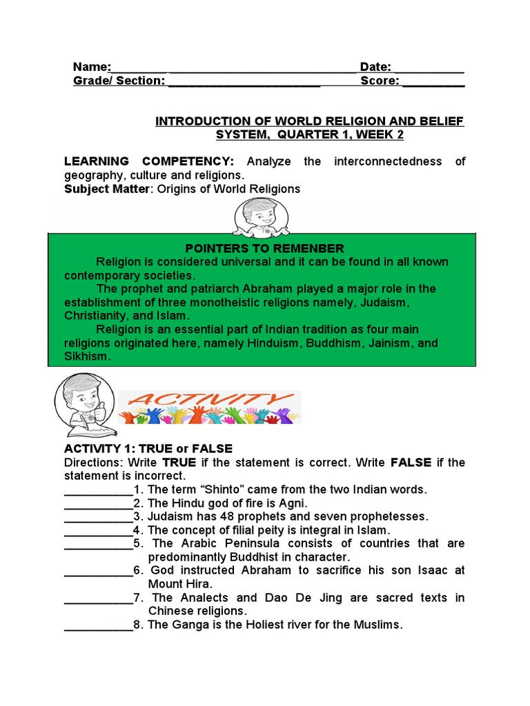 Introduction To World Religion and Beliefs | PDF | God | Religious ...