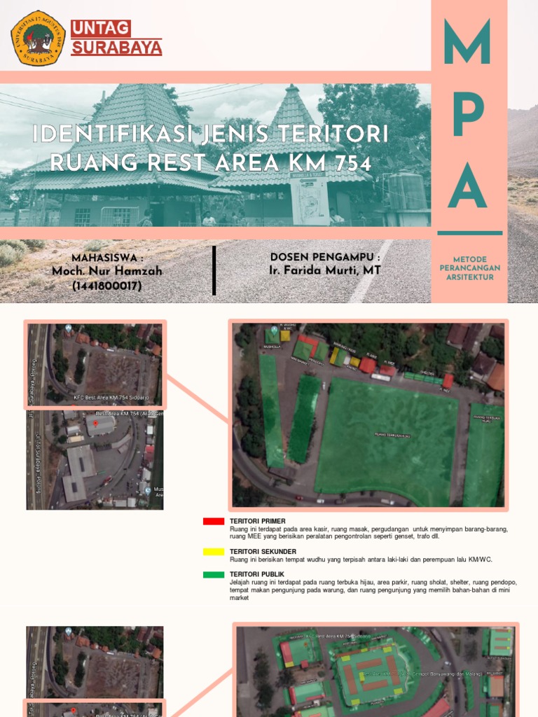 Identifikasi Jenis Teritori Ruang Rest Area KM 754 | PDF