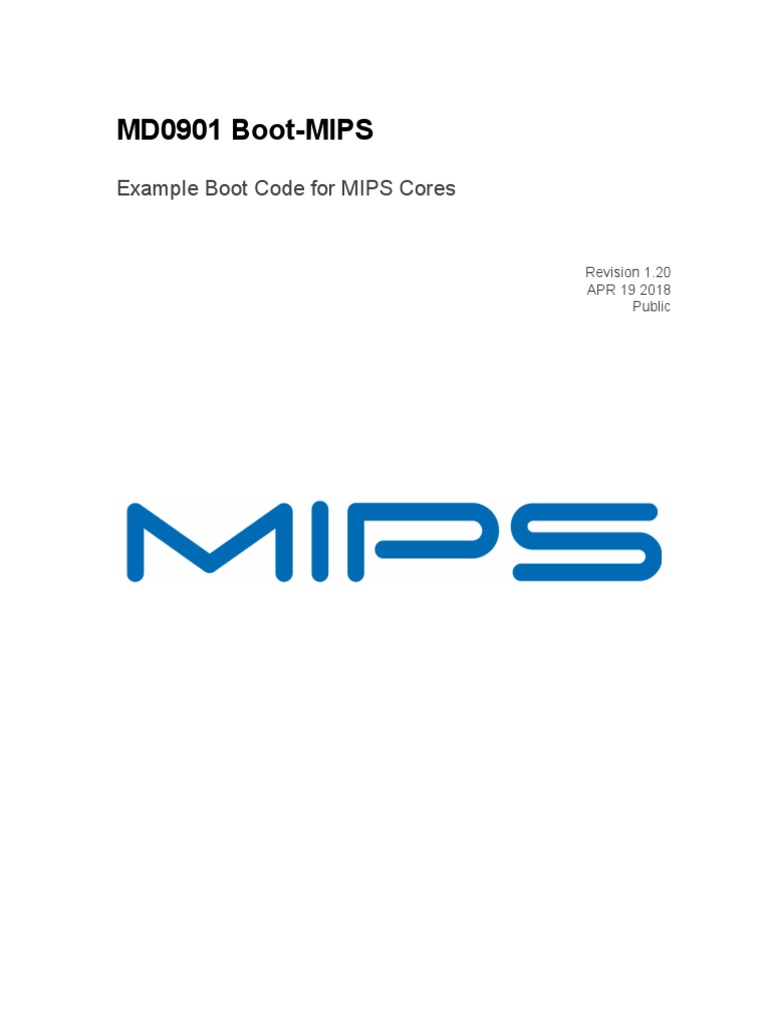 Boot MIPS | PDF | Central Processing Unit | Cpu Cache