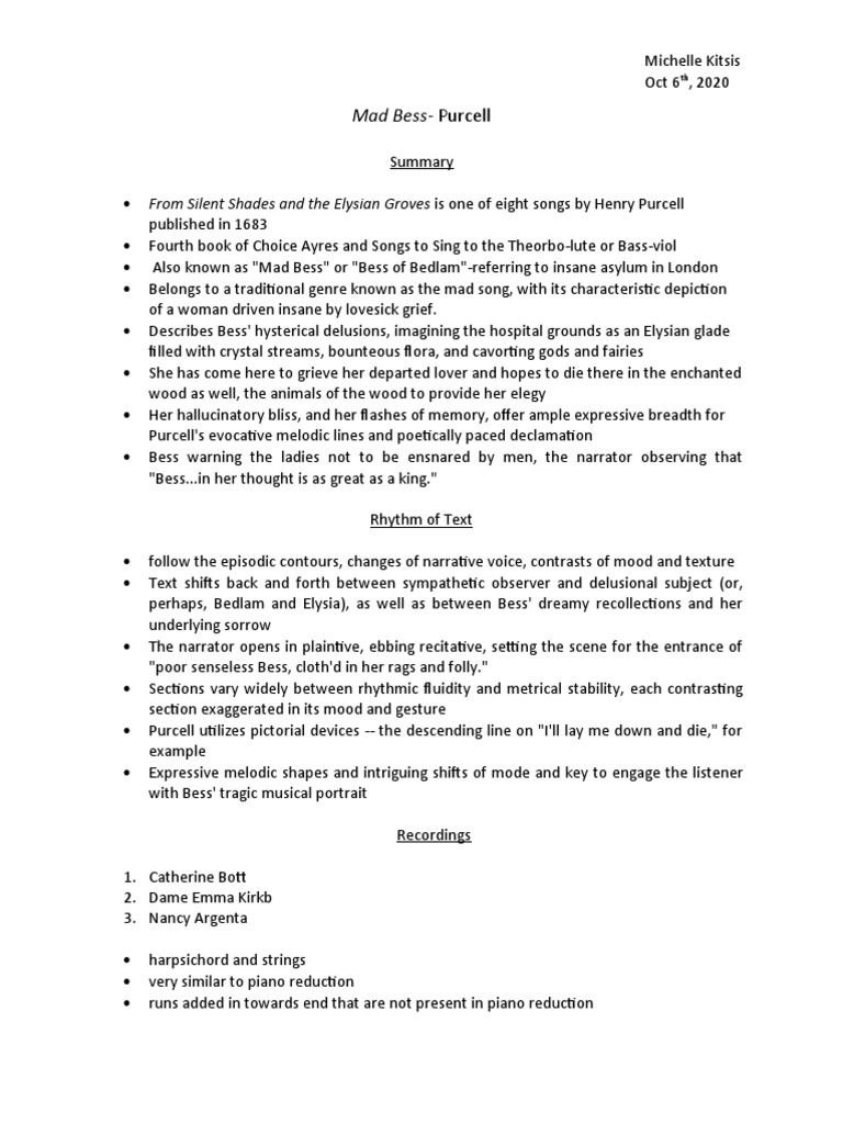 Mad Bess | PDF | Art | Classics