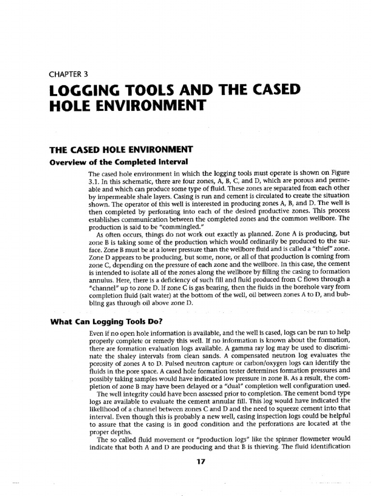 Logging Tools and Cased Hole Environment | PDF