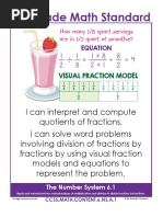 Ratios Choice Board | PDF | Ratio | Cognition