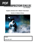 GCSE An Inspector Calls Study Guide | PDF