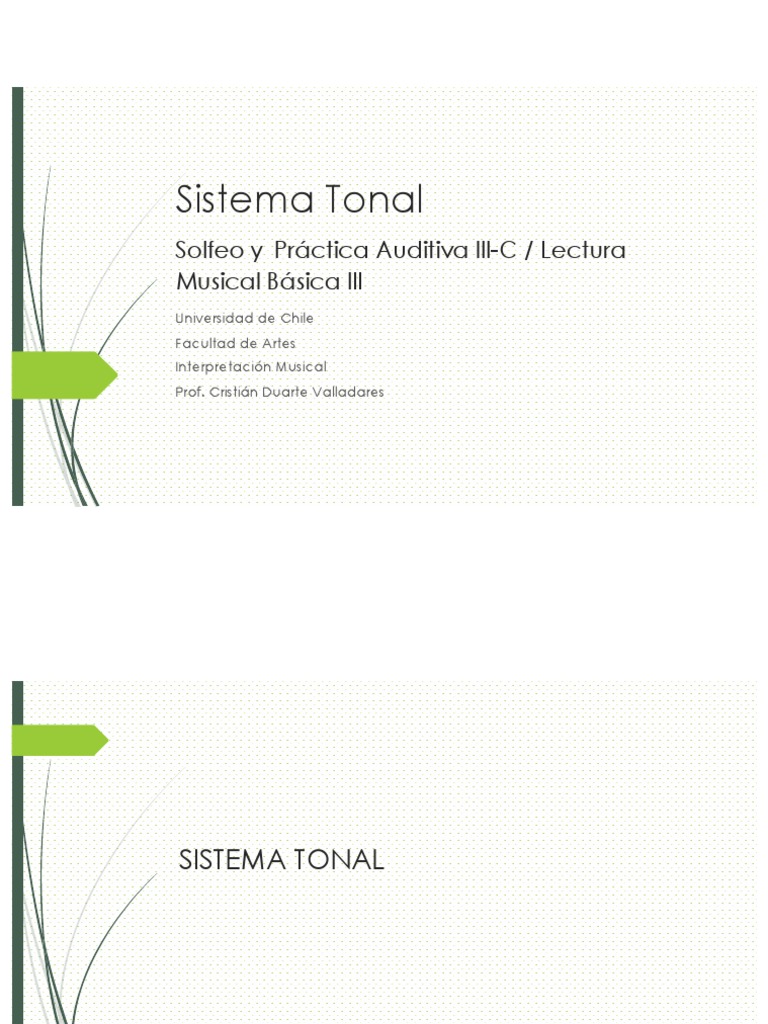 Sistema Tonal | PDF | Armonía | Escala (música)
