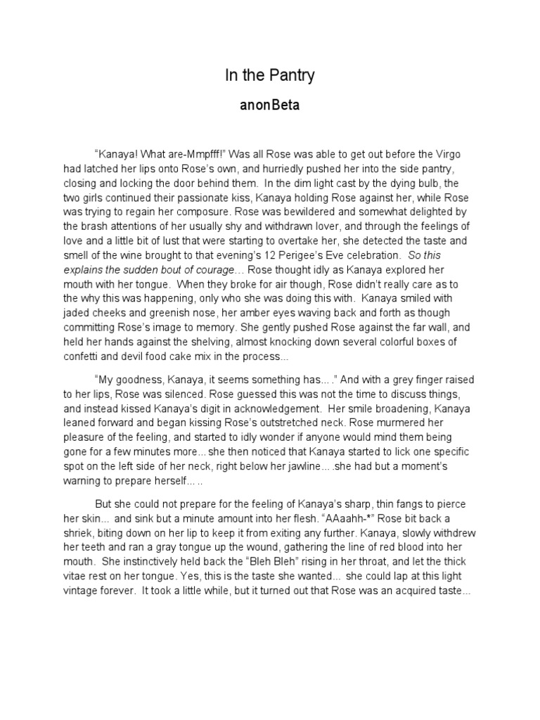 In The Pantry | PDF