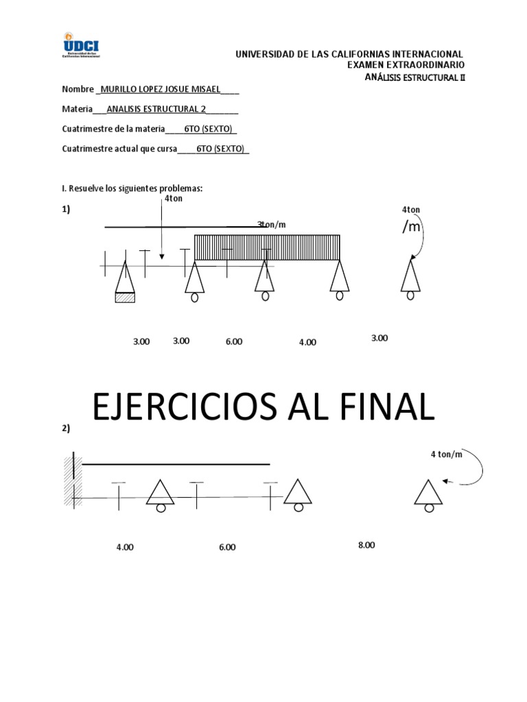 Análisis estructural de vigas mediante el método de Cross | PDF | Rigidez | Braguero