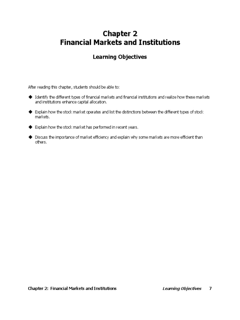 Financial Management - Chapter 2-AK | PDF | Financial Markets ...