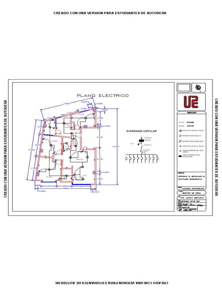PDF Plano Electrico PDF | PDF | Electricidad | Ingenieria Eléctrica