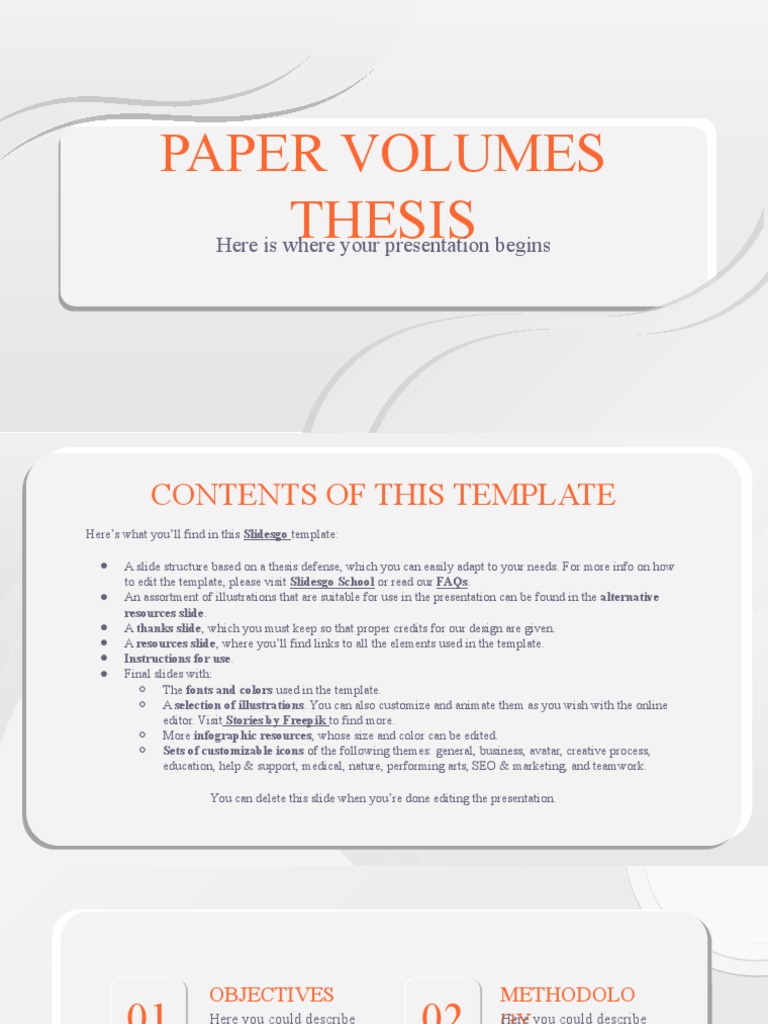 Paper Volumes Thesis by Slidesgo | PDF | Planets | Mercury (Planet)