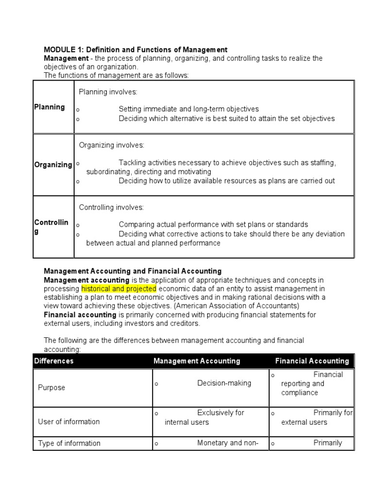 Module 1 Strategic Business Analysis | PDF | Management Accounting ...