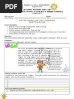 CLE EsP Grade 10 Module 4th Quarter | PDF | Catholic Church | Truth