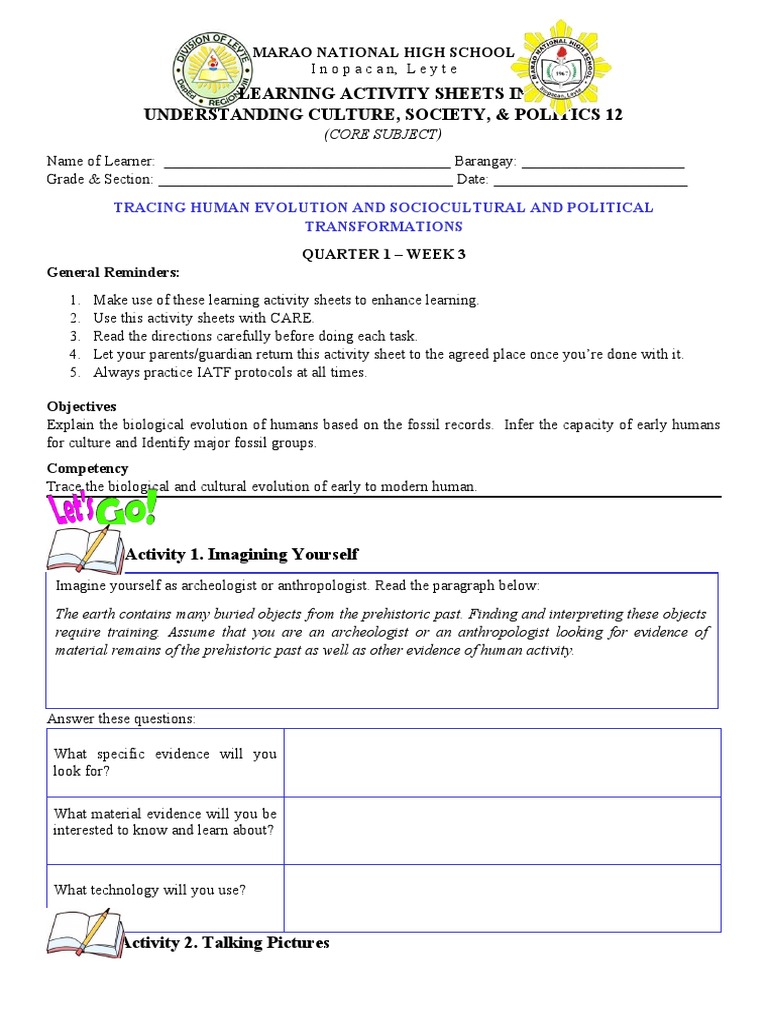 Las Ucsp Week 3 | PDF | Natural Selection | Evolution